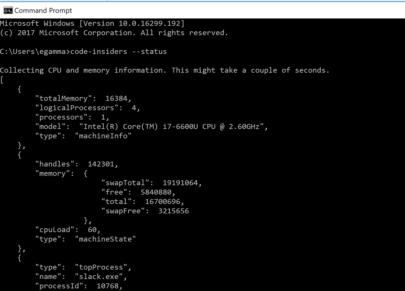 code --status fails on windows · Issue #41754 · microsoft/vscode · GitHub