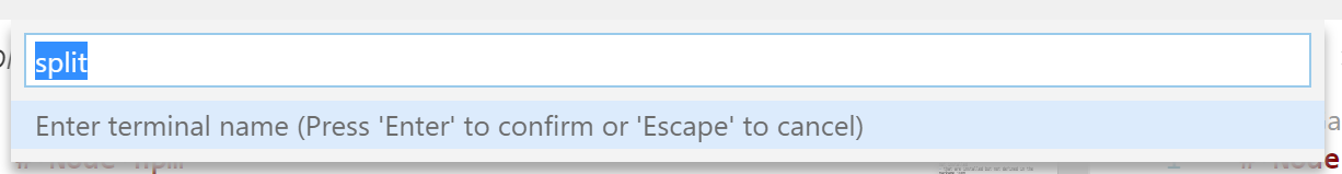 Cannot rename a split terminal · Issue #44569 · microsoft/vscode · GitHub