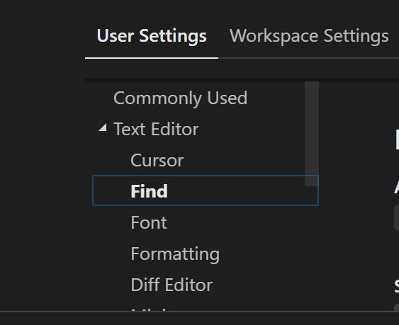 Settings: Selection feedback in TOC is not fully visible · Issue #56331 · microsoft/vscode · GitHub