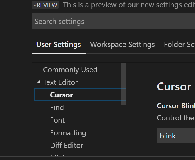 Settings: Selection feedback in TOC is not fully visible · Issue #56331 · microsoft/vscode · GitHub