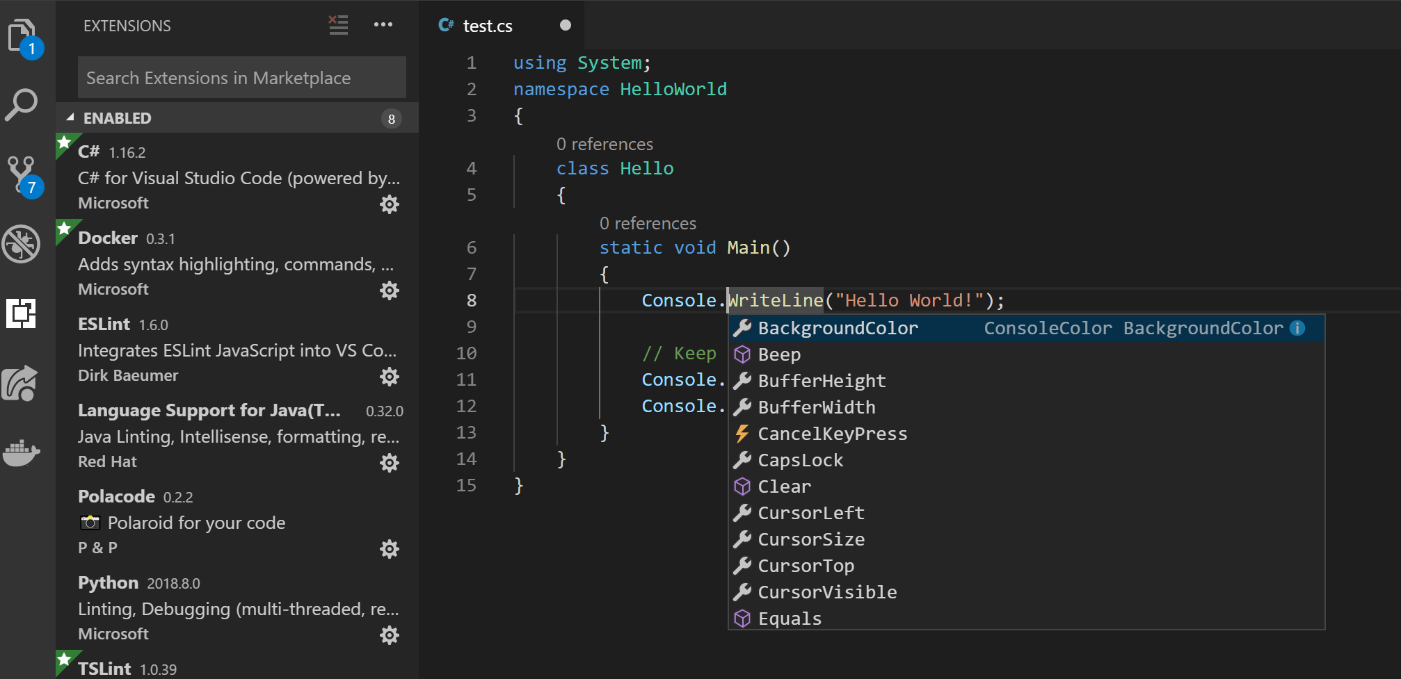 c# no work · Issue #60179 · microsoft/vscode · GitHub