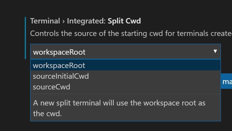 Terminal Setting Splitcwd Setting Workspaceroot Description Should Cover Multi Root Workspace