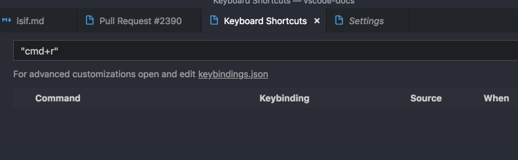 Keybindings Editor Doesnt Find Chorded Binding · Issue 68224 · Microsoftvscode · Github