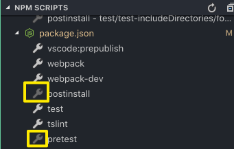 NPM Script Explorer no longer de-emphasizes pre/post scripts · Issue #77746 · microsoft/vscode ...