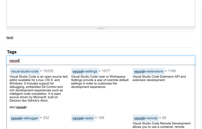 The StackOverflow link is not a good way to get help for VS Code ...