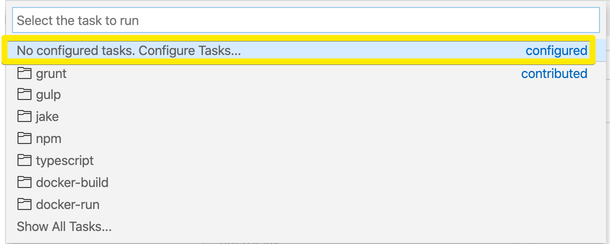Task Quick pick becomes non responsive after trying to configure a task · Issue #93834 ...