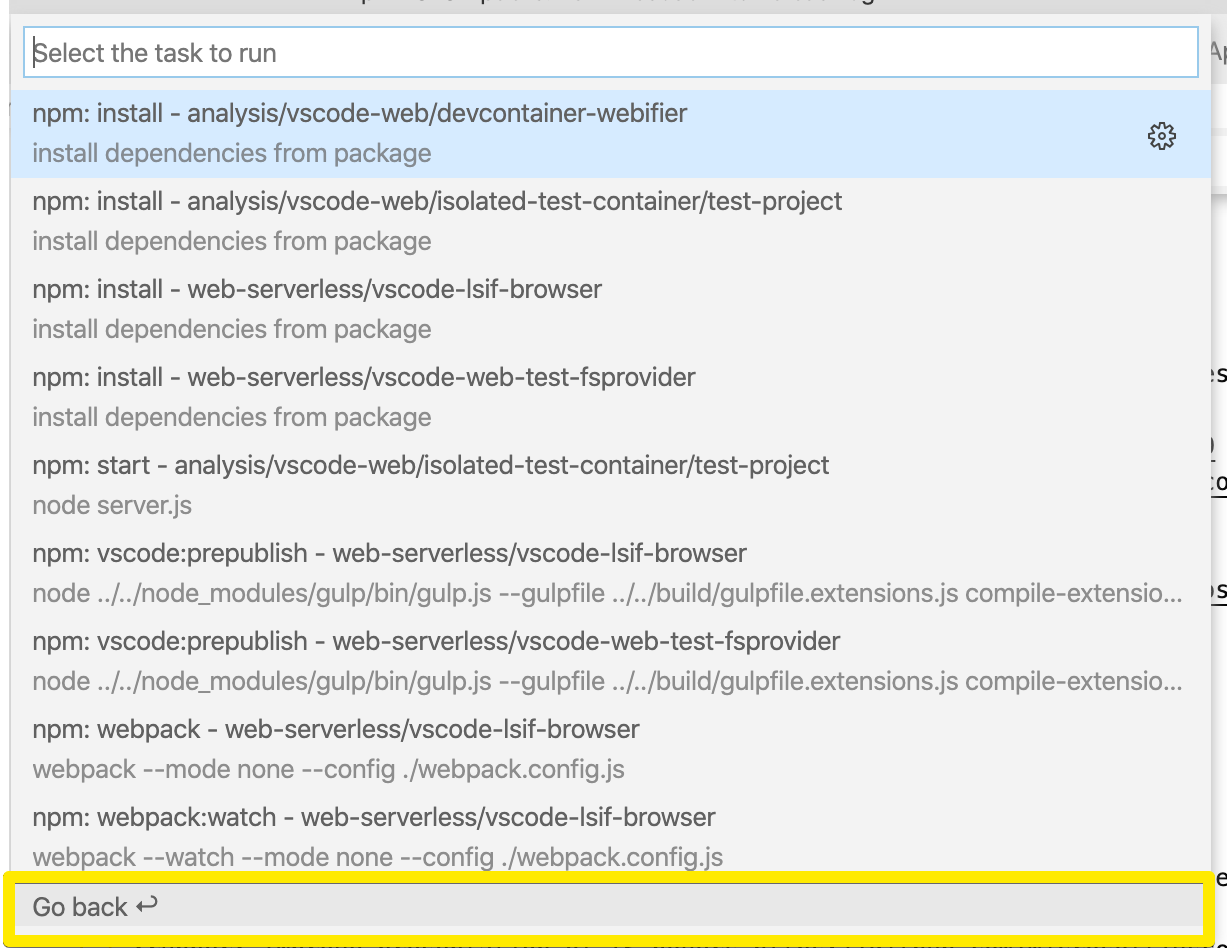 Task quick pick: use the 'alwaysShow' option for 'menu items' in quick pick · Issue #95221 ...