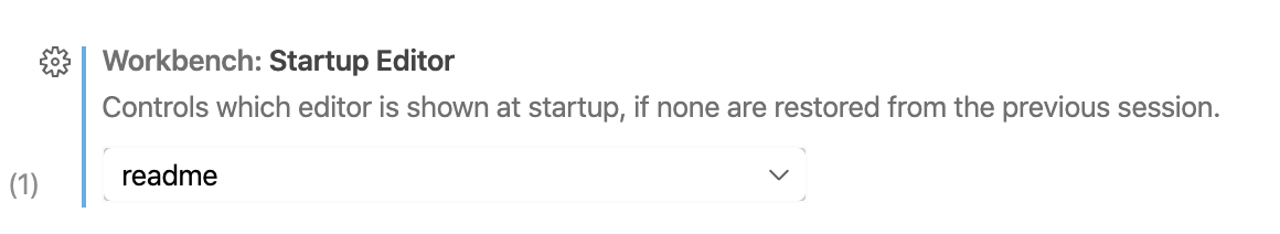 The setting workbench.startupEditor = readme does not seem to work · Issue #95450 · microsoft ...