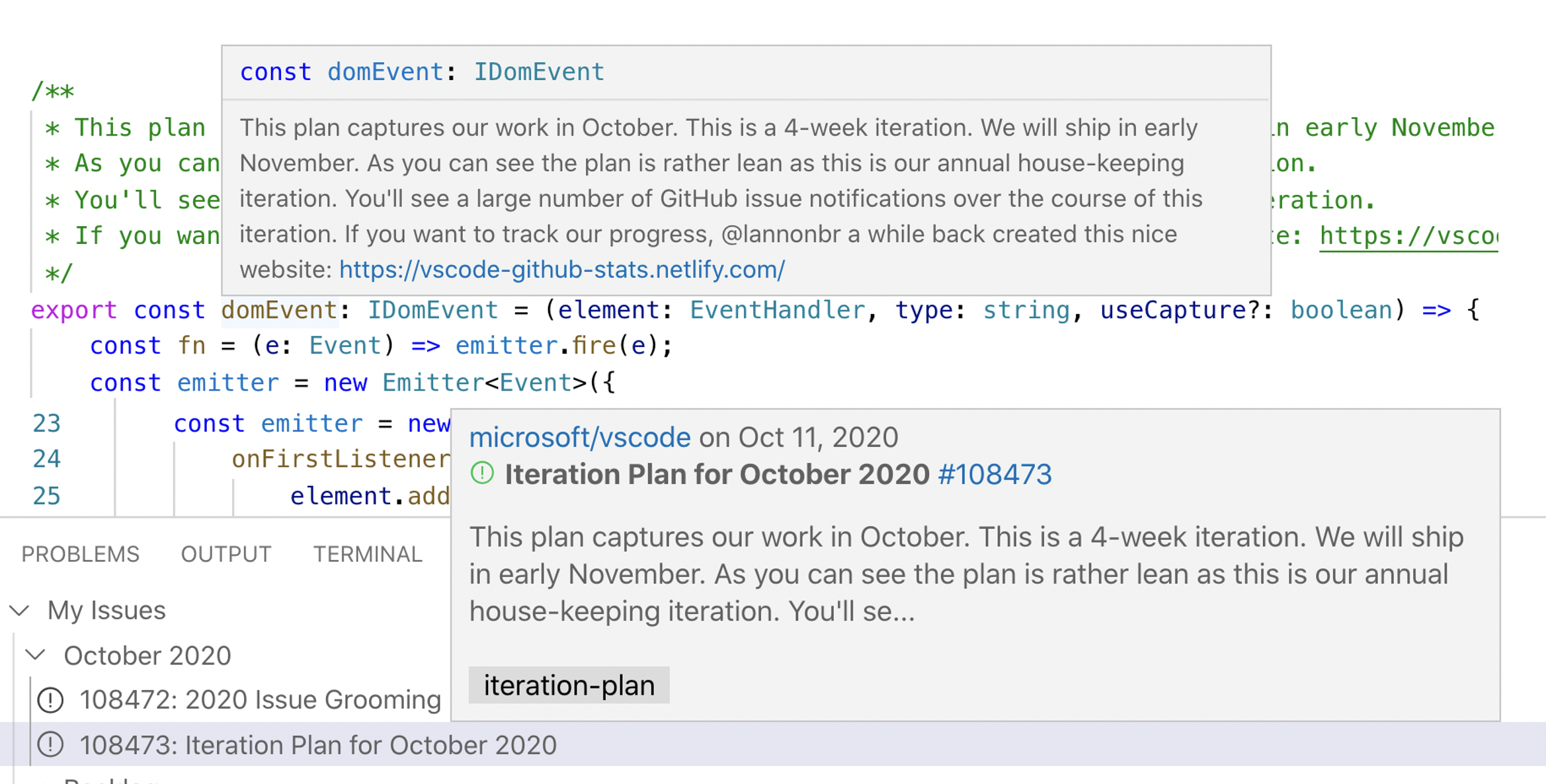 Font in hover for custom trees is too large · Issue #109444 · microsoft/vscode · GitHub