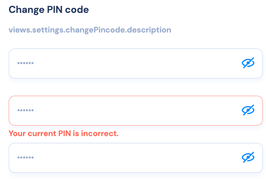 Wrong position for "Your current PIN is incorrect." alert · Issue #458 · iotaledger/firefly · GitHub