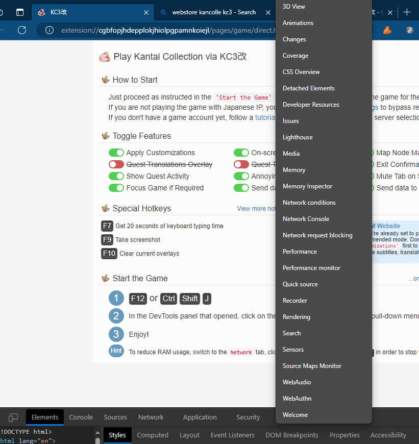 Extensions which add Devtools panels/etc no longer do so as of Edge Dev ...