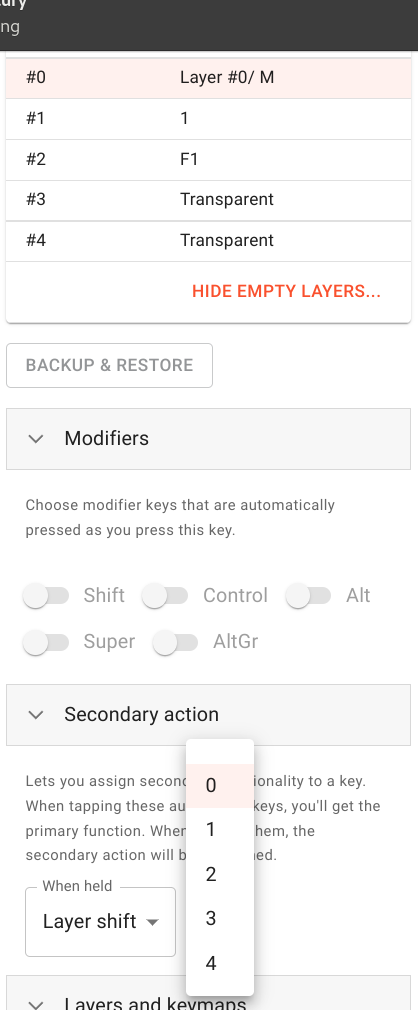 Layer dropdowns on the sidebar are off by one · Issue #869 · keyboardio/Chrysalis · GitHub
