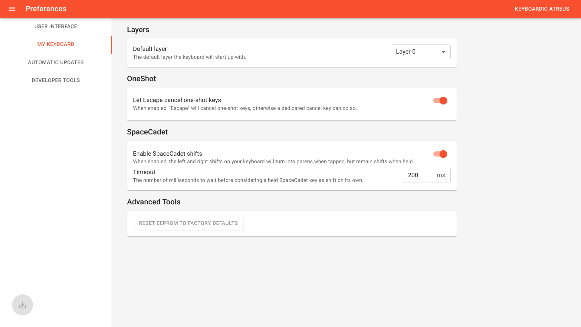 Preferences: SpaceCadet support by algernon · Pull Request #1048 · keyboardio/Chrysalis · GitHub