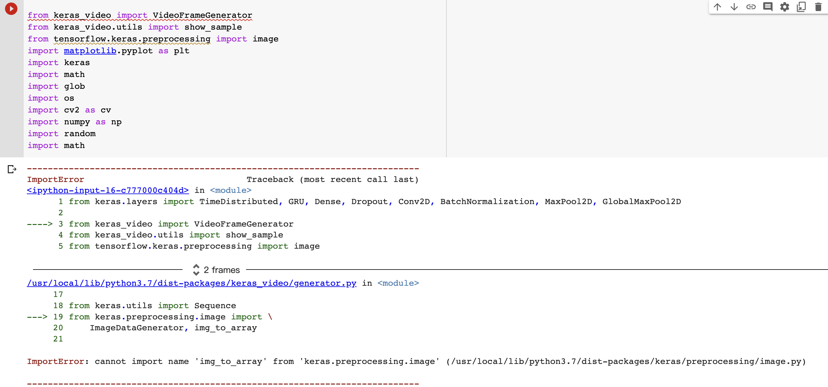 Entire package import error [ moved method ] · Issue #70 · metal3d/keras-video-generators · GitHub
