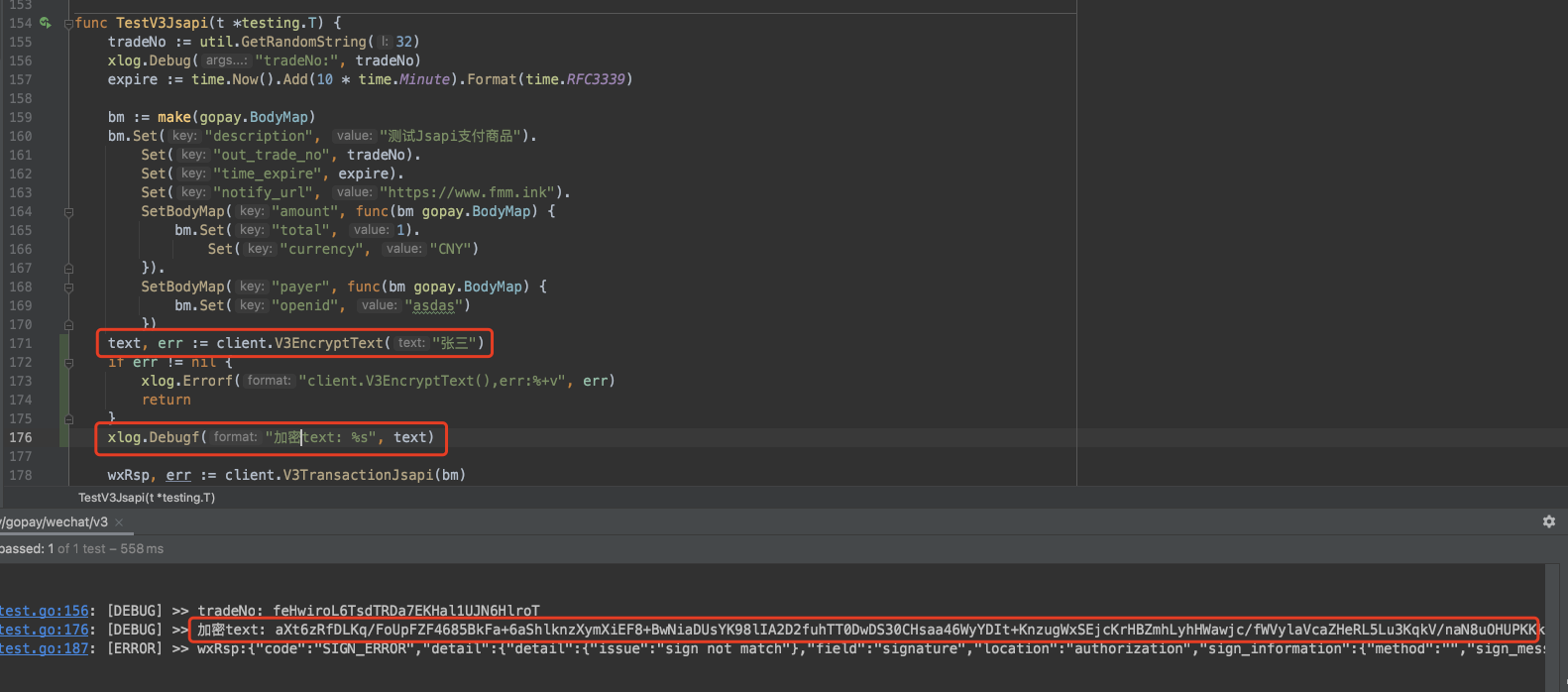 V3分账接口返回 "请确认待处理的消息是否为加密后的密文" · Issue #173 · go-pay/gopay · GitHub