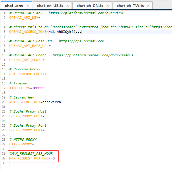 每小时请求数设置不生效问题 · Issue #1042 · Chanzhaoyu/chatgpt-web · GitHub