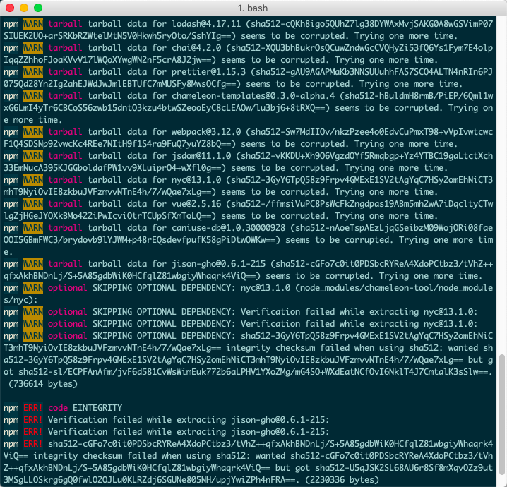 npm i -g chameleon-tool 安装错误 · Issue #235 · didi/chameleon · GitHub