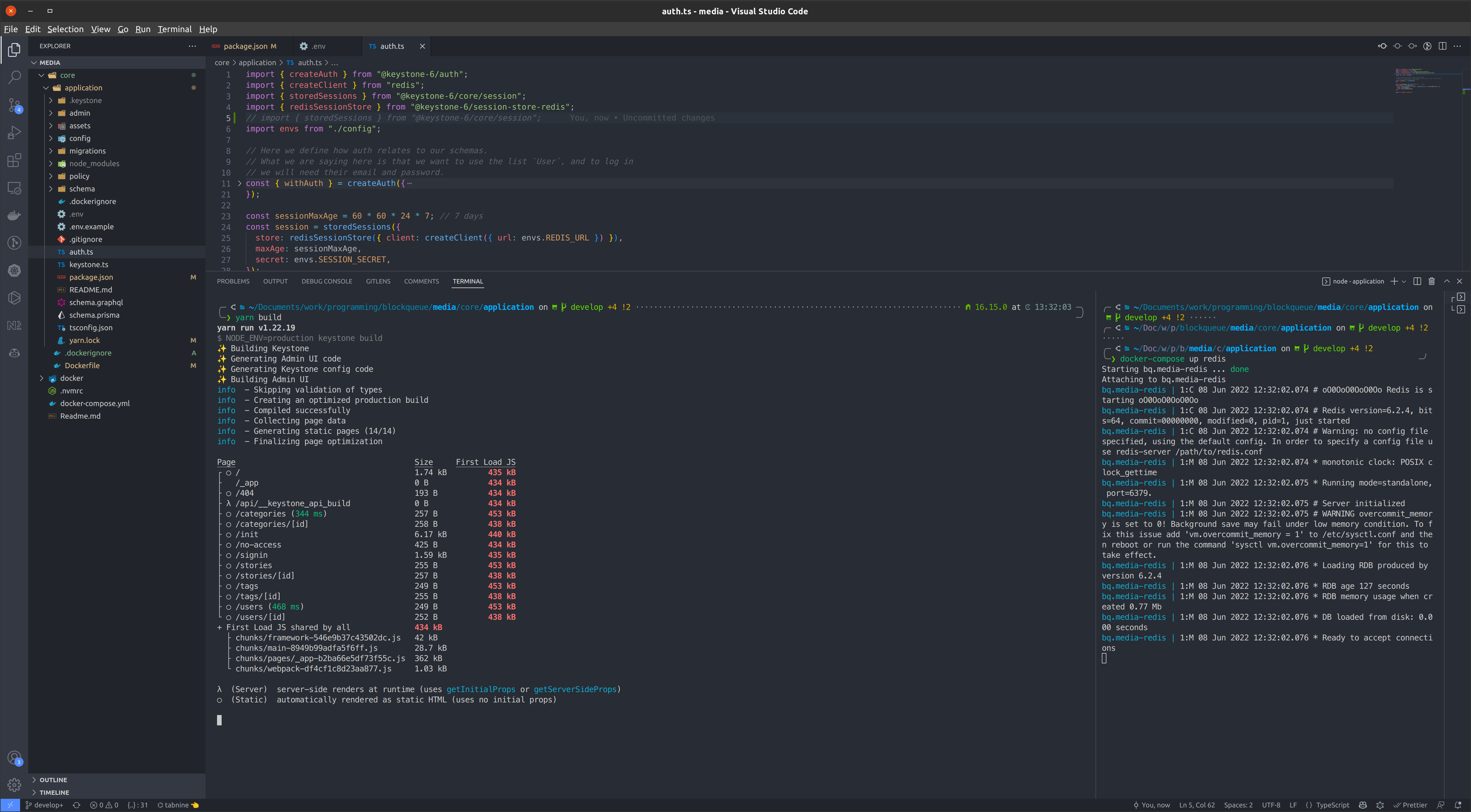 Error doing production build. Redis store session · Issue #7606 · keystonejs/keystone · GitHub