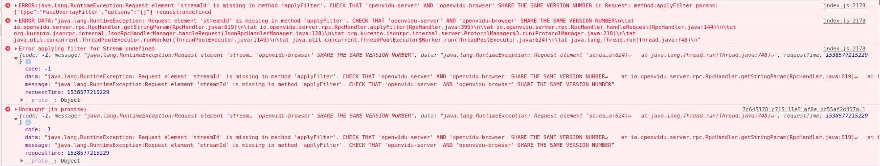 Filters not working · Issue #125 · OpenVidu/openvidu · GitHub