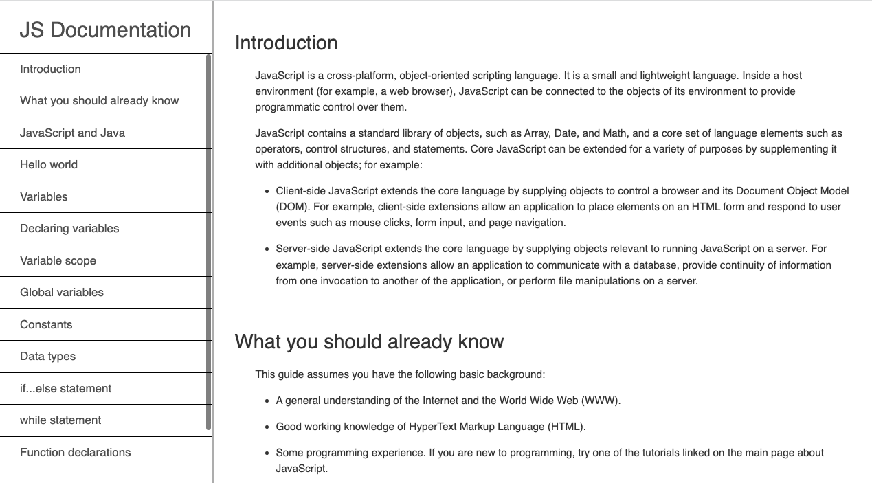 GitHub - barbaraokwufulueze/documentation: My JS Document is a simple ...