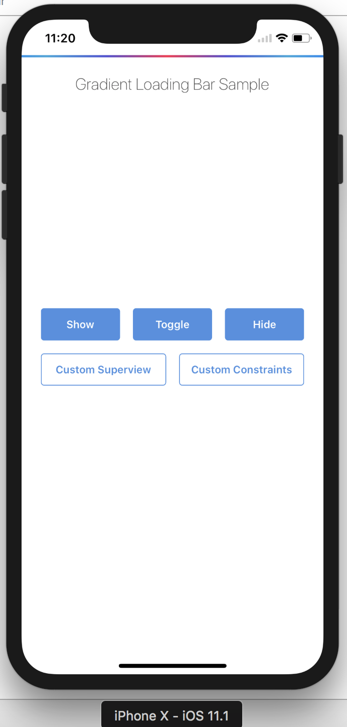 iPhone X Compatibility · Issue #4 · fxm90/GradientLoadingBar · GitHub
