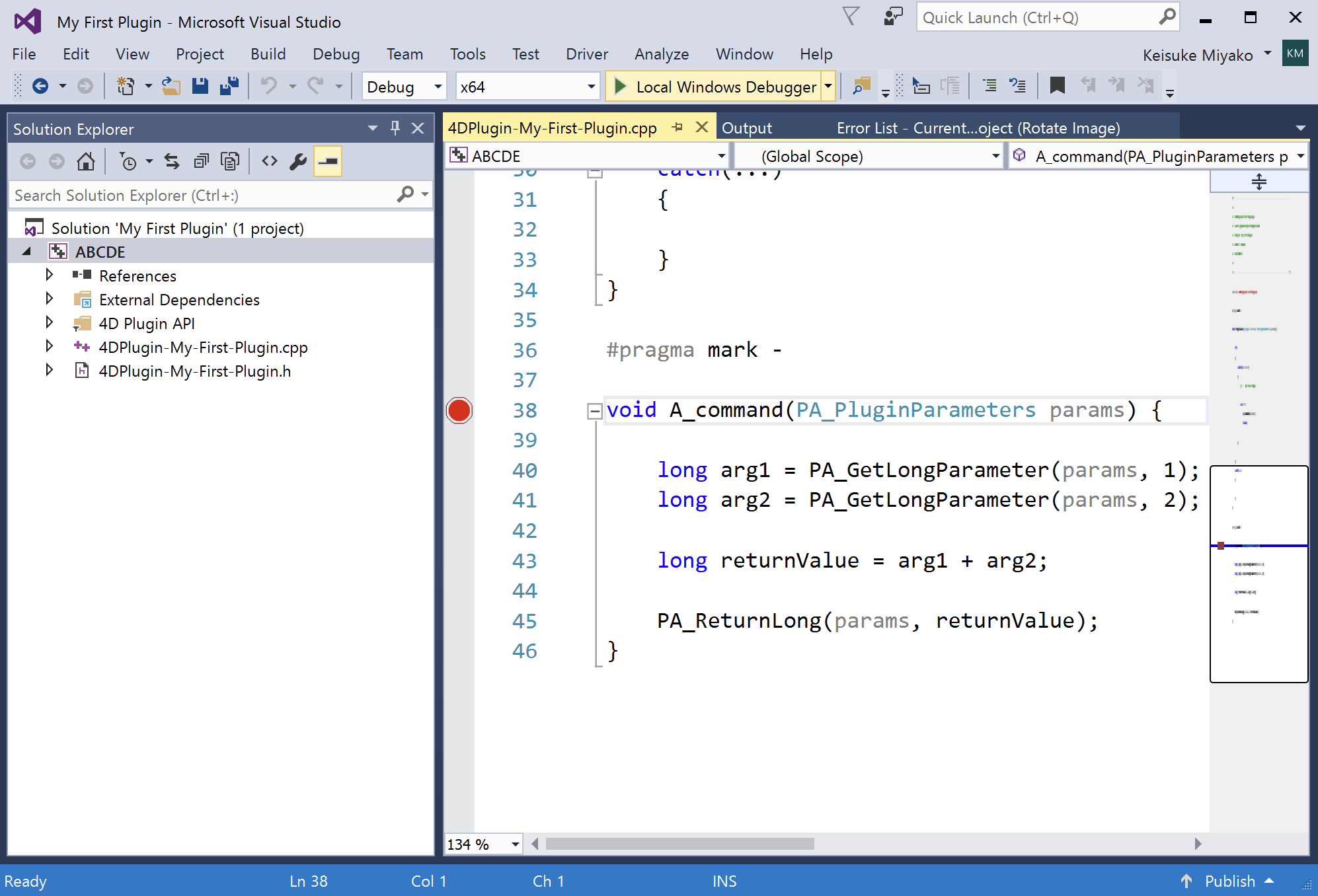 GitHub - miyako/4d-tutorial-my-first-plugin: 簡単なプラグインを作ってみましょう（Windows編）