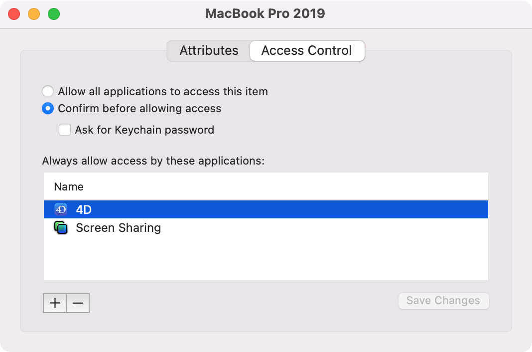 GitHub - miyako/4d-plugin-keychain: Access macOS Keychain