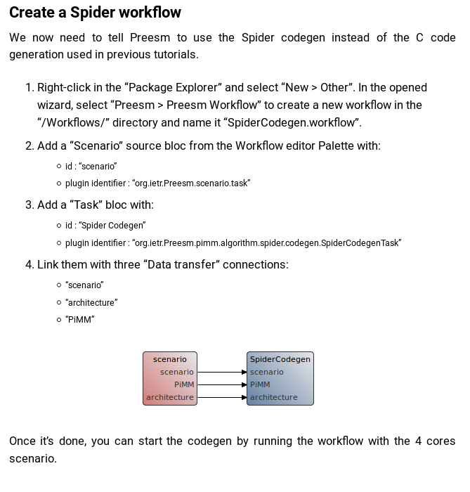Spider Tutorial · Issue #15 · preesm/preesm.github.io · GitHub