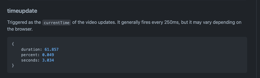 progressInterval for Vimeo sources can't be set below 250ms? · Issue #1185 · cookpete/react ...