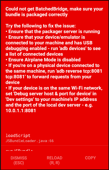 Could not get BatchedBridge, make sure your bundle is packaged correctly · Issue #2234 · jitsi ...
