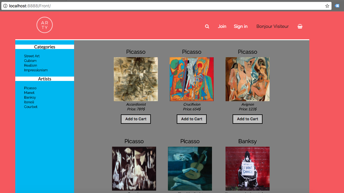 GitHub - tonoli/Arty-eStore: eCommerce project in PHP