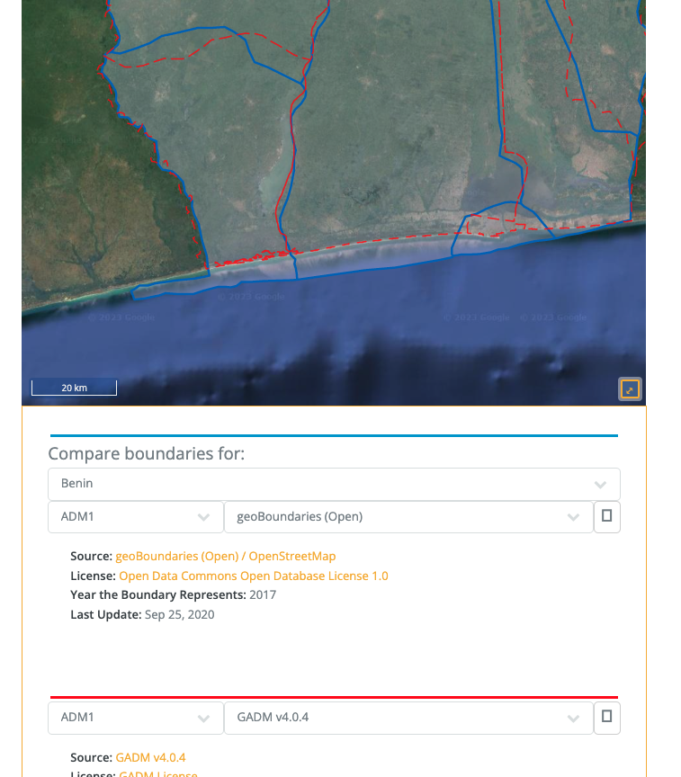 [BOUNDARY ERRATA] gB Open - Benin boundaries mix-up in maritime region · Issue #2905 · wmgeolab ...