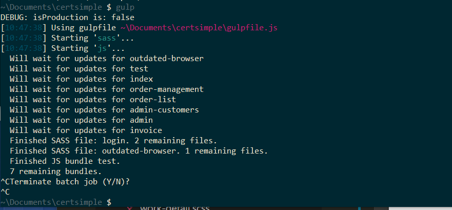Add environment variable to disable/enable 'Terminate batch job (Y/N)?' confirmation · Issue ...