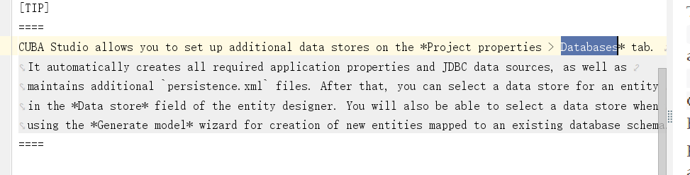 Description about data store is outdated · Issue #377 · cuba-platform/documentation · GitHub