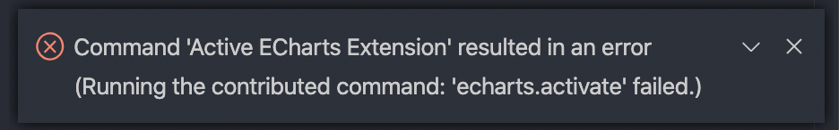 Command 'Active ECharts Extension' resulted in an error · Issue #70 · susiwen8/echarts-vscode ...