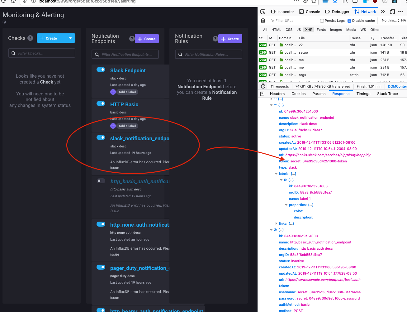 UI throws exception for notification endpoint · Issue #16218 · influxdata/influxdb · GitHub