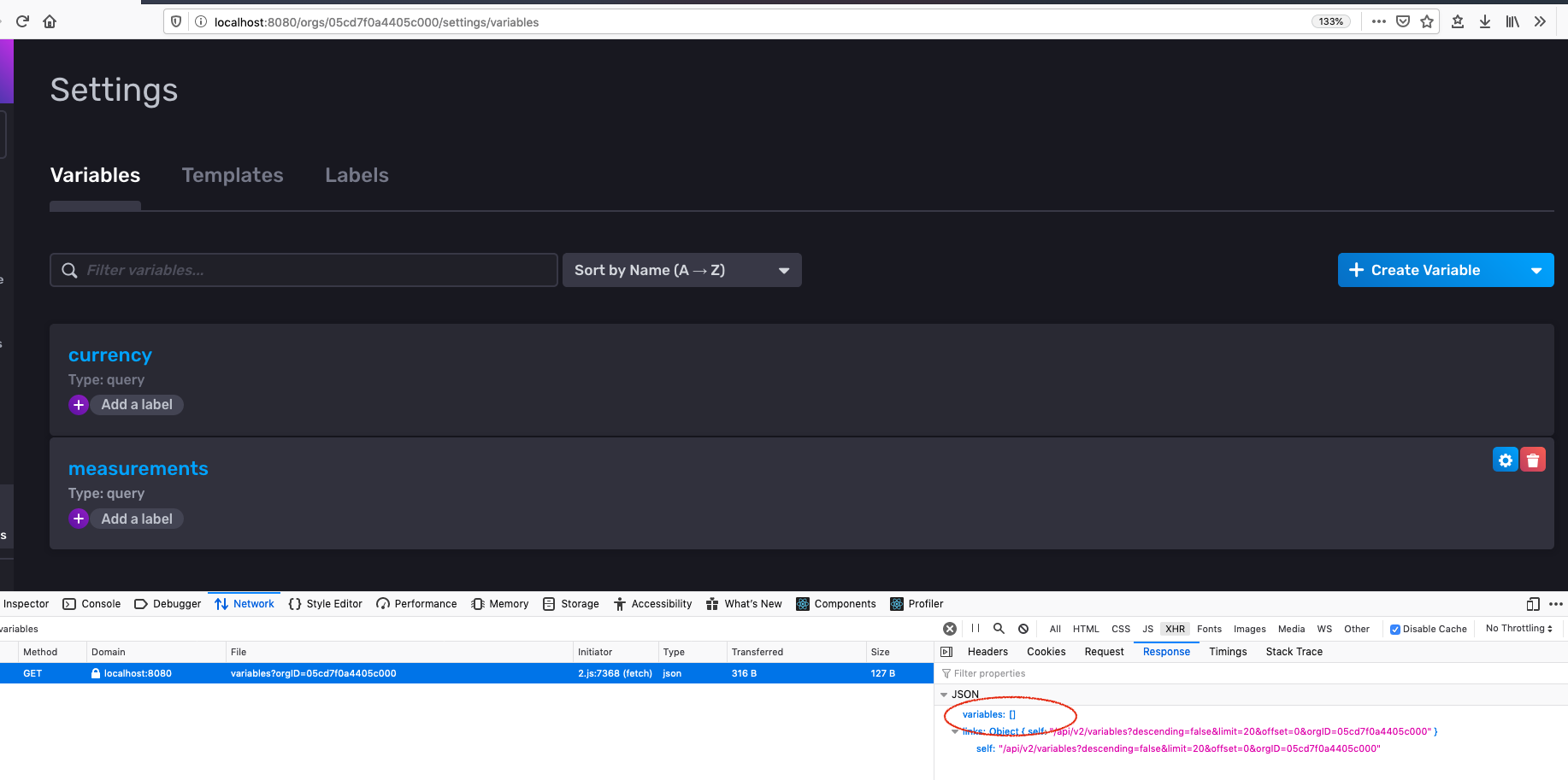 UI: variables in UI show up after being deleted · Issue #18483 · influxdata/influxdb · GitHub