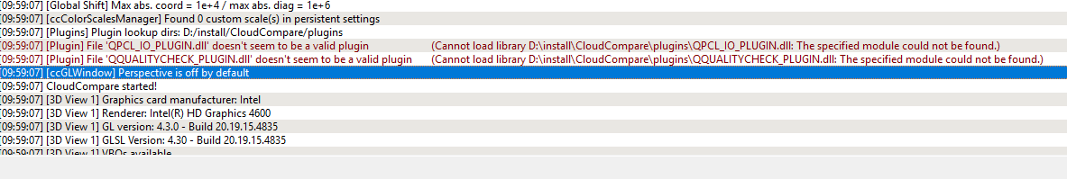 Error to load pcl io plugin after build release · Issue #736 · CloudCompare/CloudCompare · GitHub