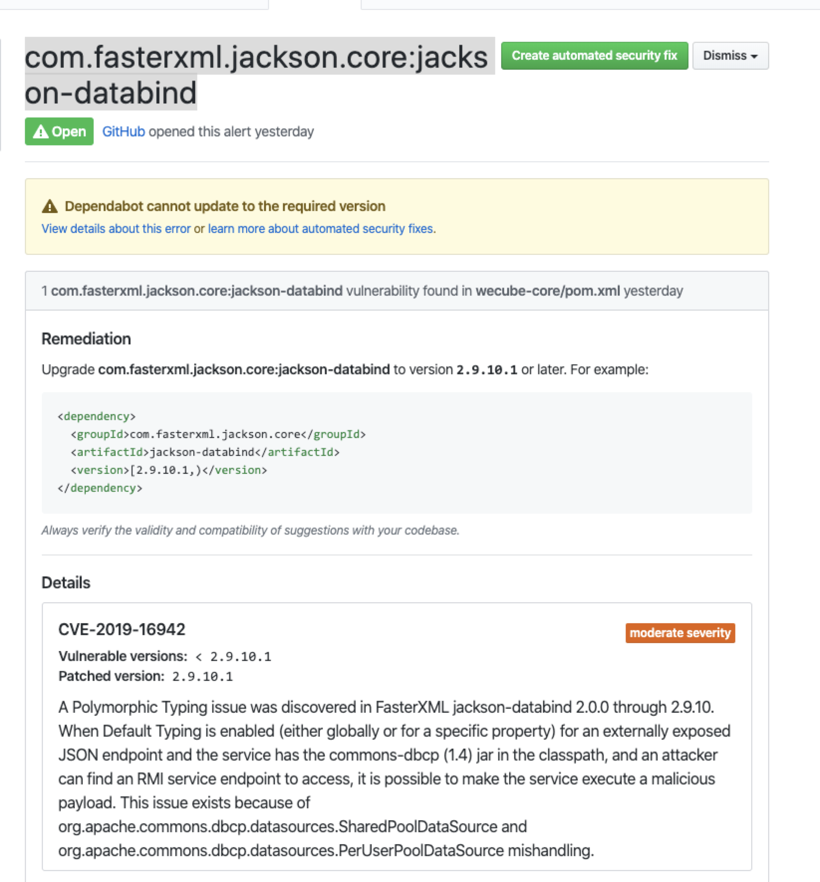 依赖版本更新 · Issue #543 · WeBankPartners/wecube-platform · GitHub