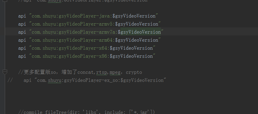 添加支持rtsp的依赖报错 · Issue #1179 · CarGuo/GSYVideoPlayer · GitHub