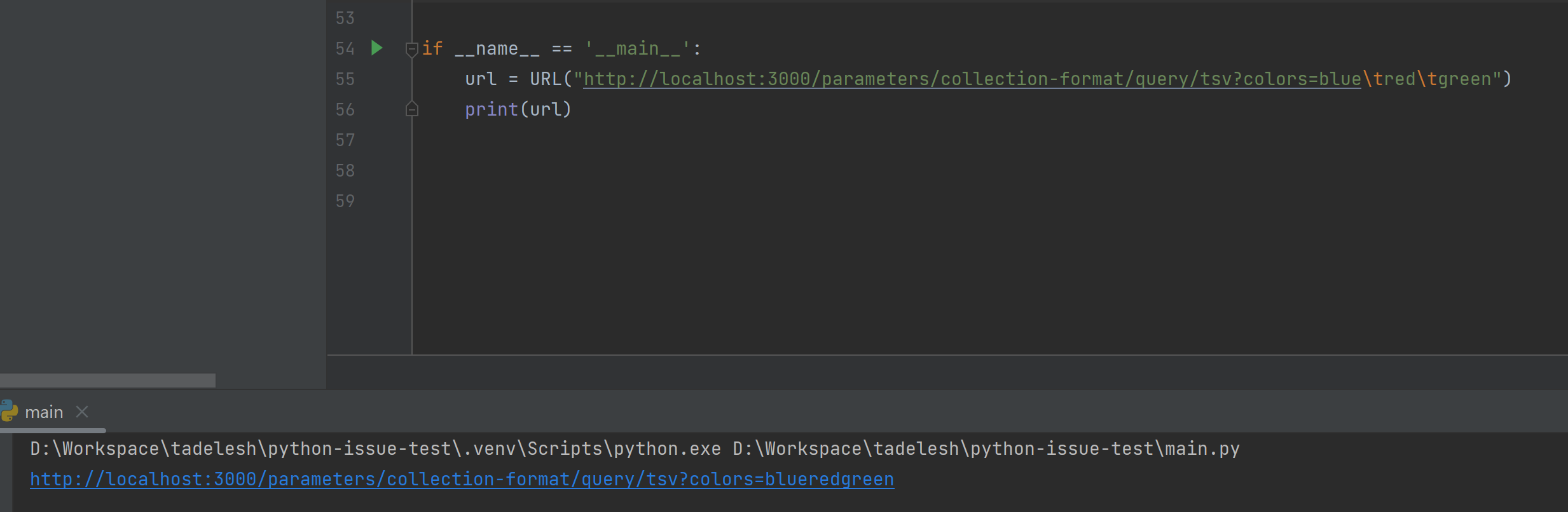 URL init will ignore the \t in query string · Issue #861 · aio-libs/yarl · GitHub