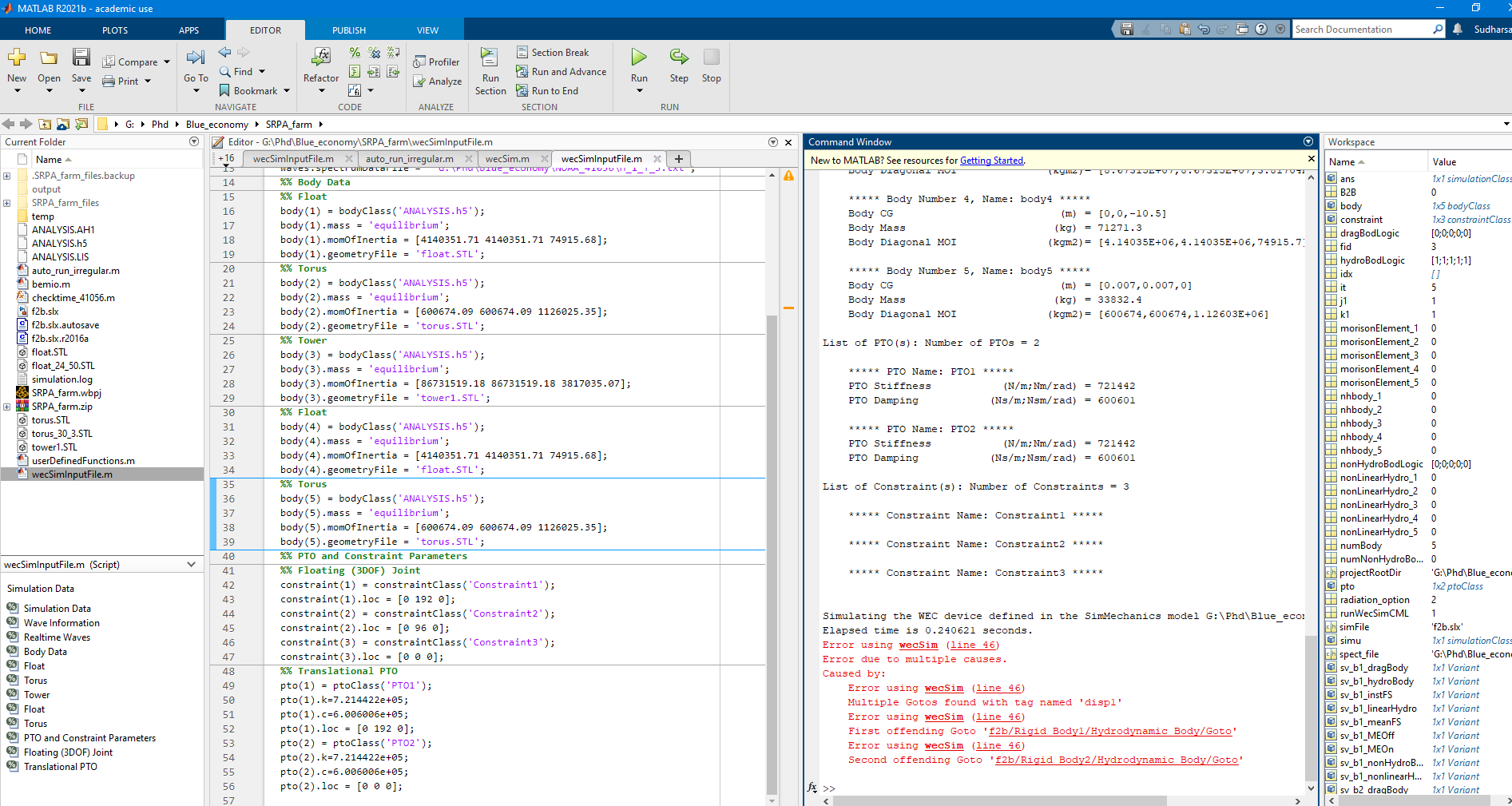 Running WEC array · Issue #857 · WEC-Sim/WEC-Sim · GitHub