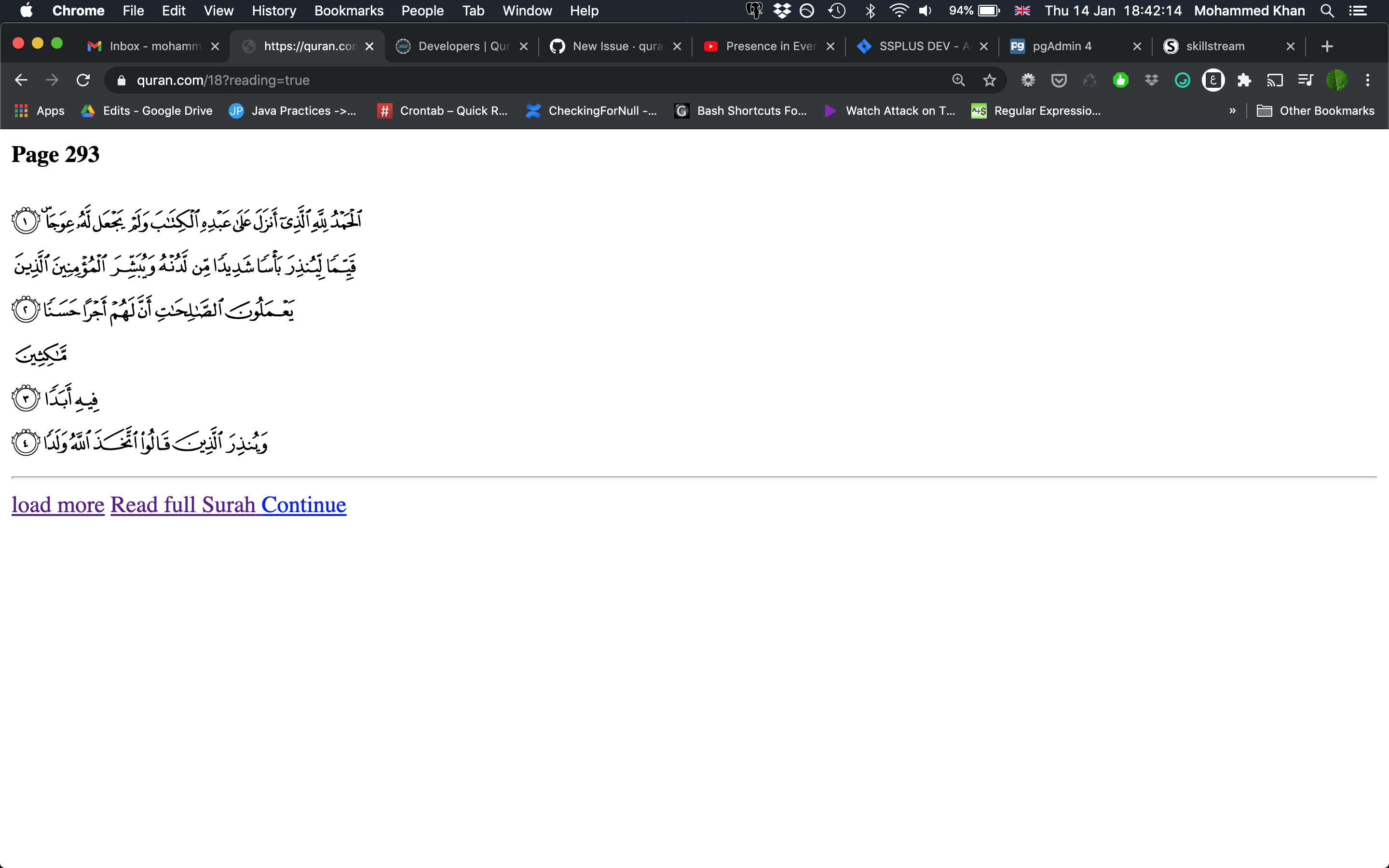 CSS not loading on reading mode of Surat al-Kahf · Issue #314 · quran/quran.com-frontend-v2 · GitHub
