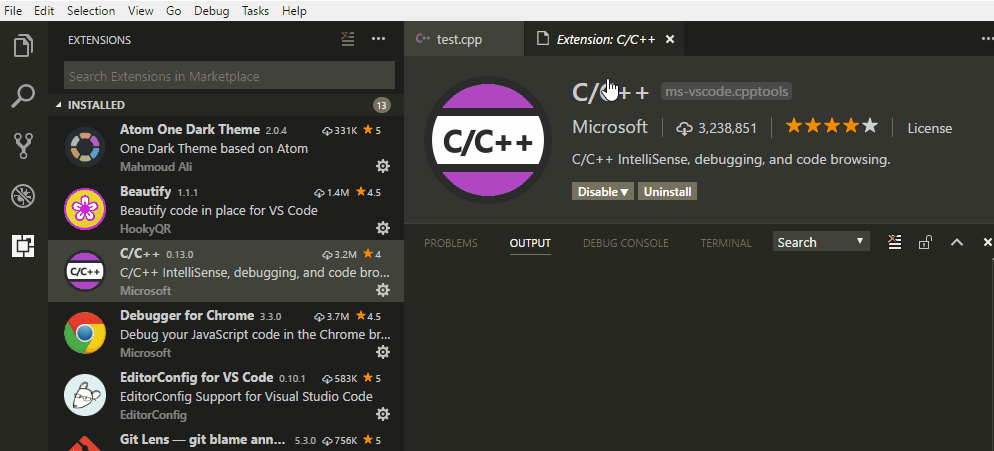 For some extension involving language server, the uninstllation have to ...