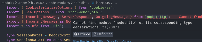 Cannot find module 'h3' · Issue #1166 · nitrojs/nitro · GitHub