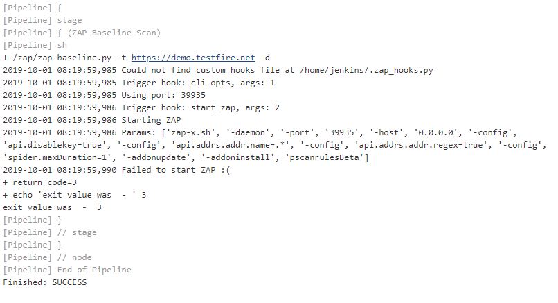 ZAP Baseline Failed to start ZAP · Issue #5605 · zaproxy/zaproxy · GitHub