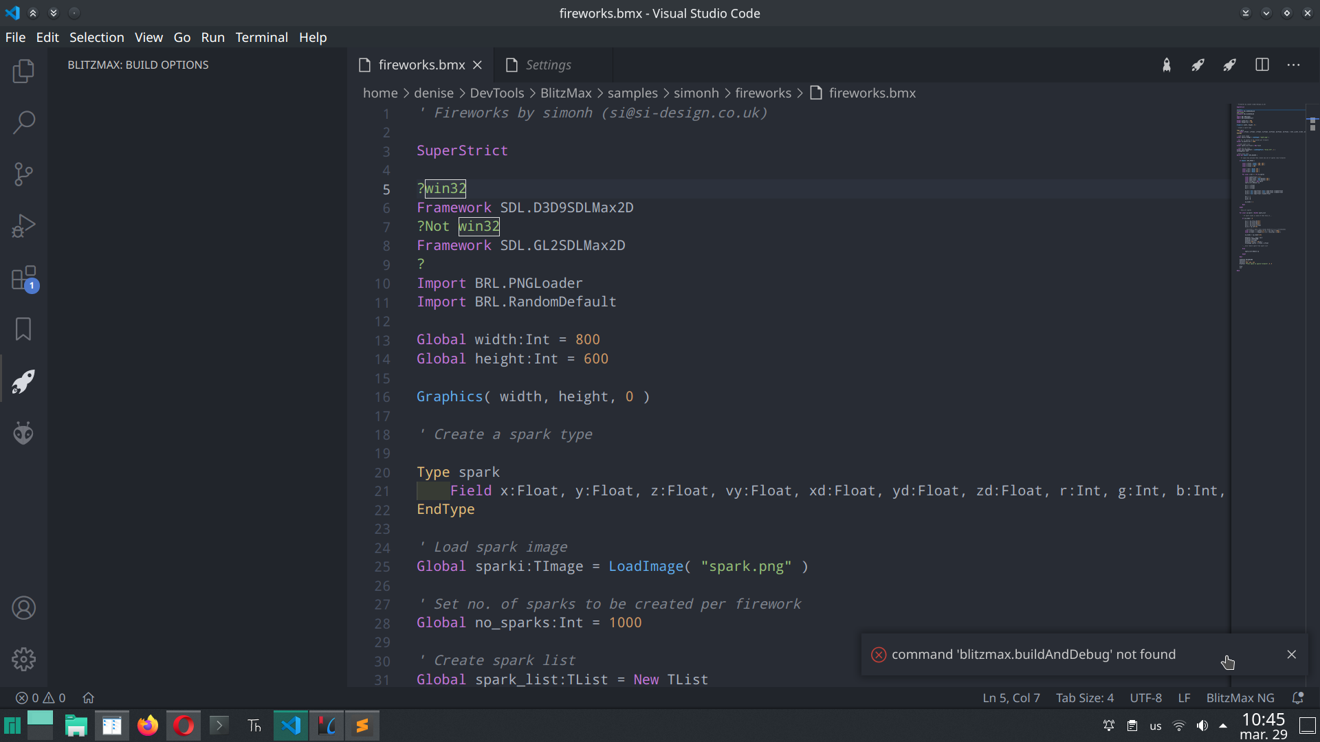 versions > 1.32.1 fails · Issue #1 · Hezkore/vscode-blitzmax-support · GitHub