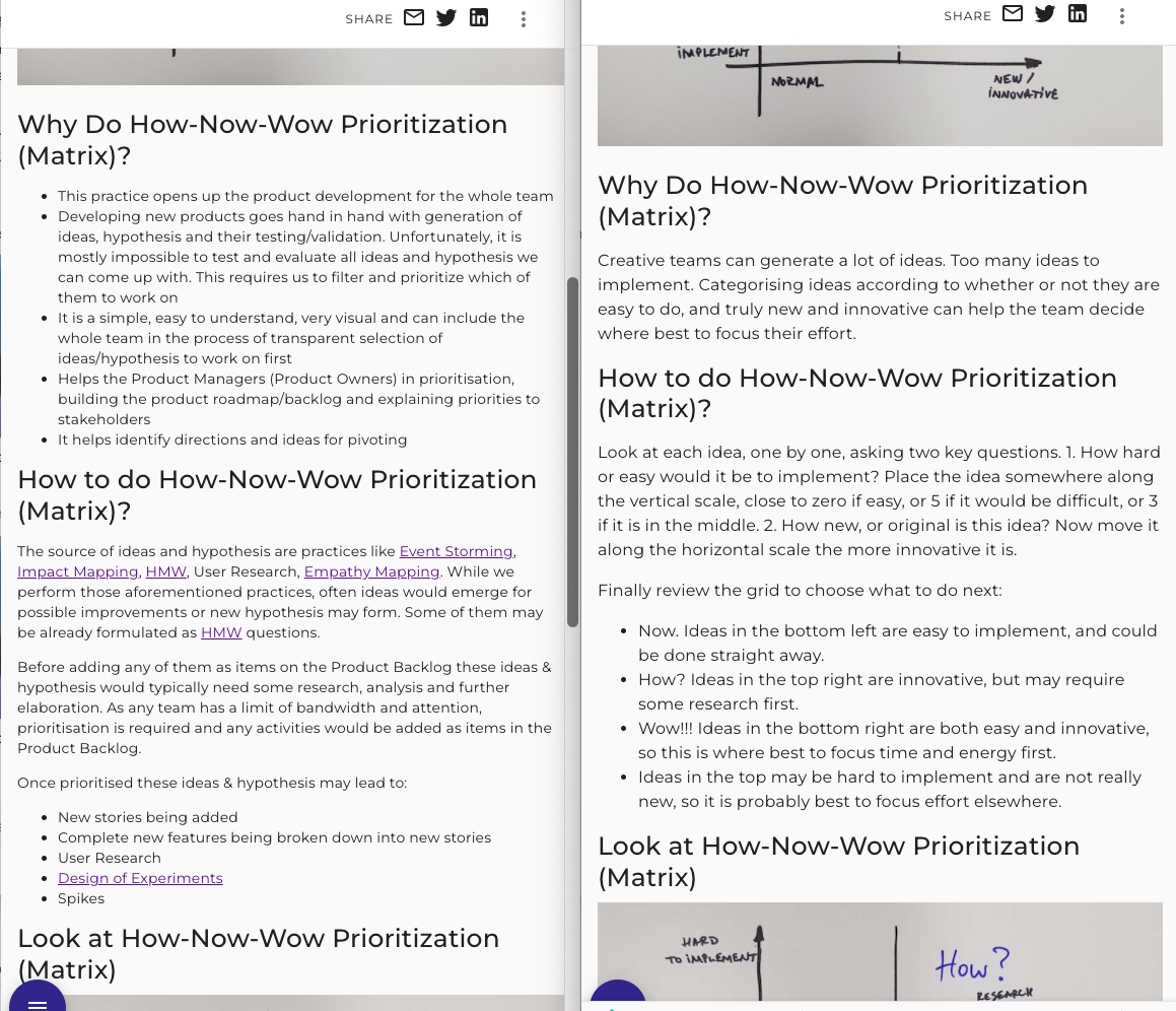 Similar content for 2 practices on OPL site · Issue #1746 · openpracticelibrary ...
