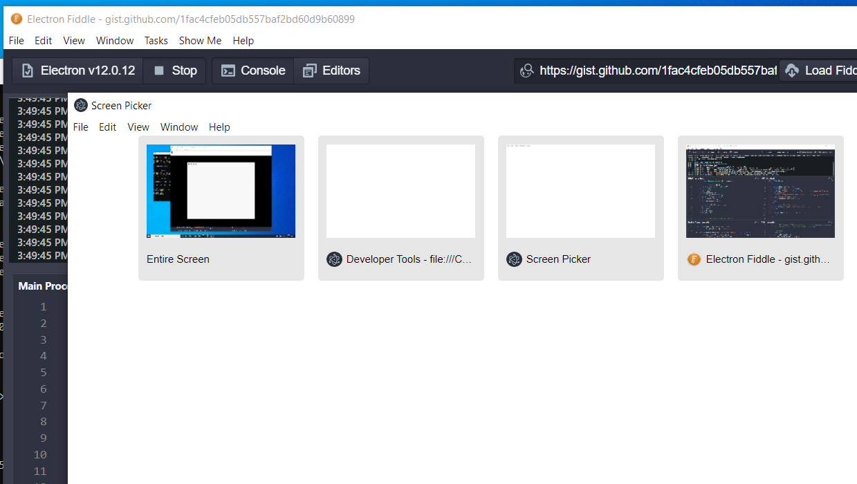 [Bug]: desktopCapturer.getSources does not get Electron · Issue #29931 · electron/electron · GitHub