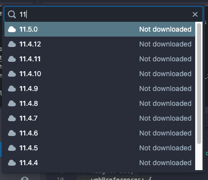 version selector is flipping out · Issue #1145 · electron/fiddle · GitHub